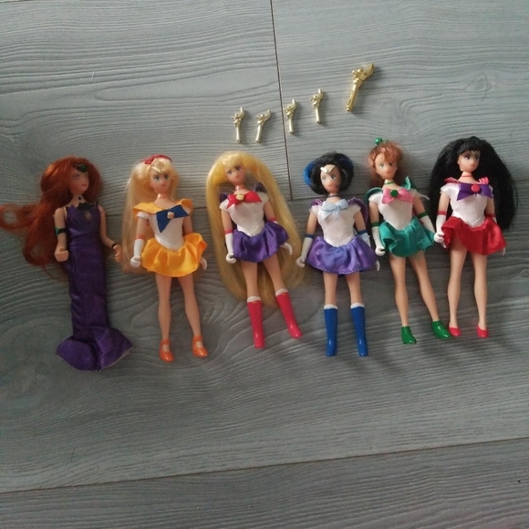 Toys | 9s Sailor Moon Irwin Dolls Lot With Wands | Poshmark